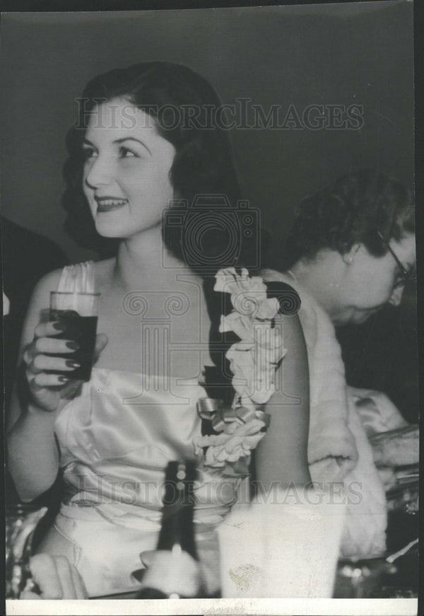 Press Photo Brenda Diana Duff Frazier Society Glamor - Historic Images