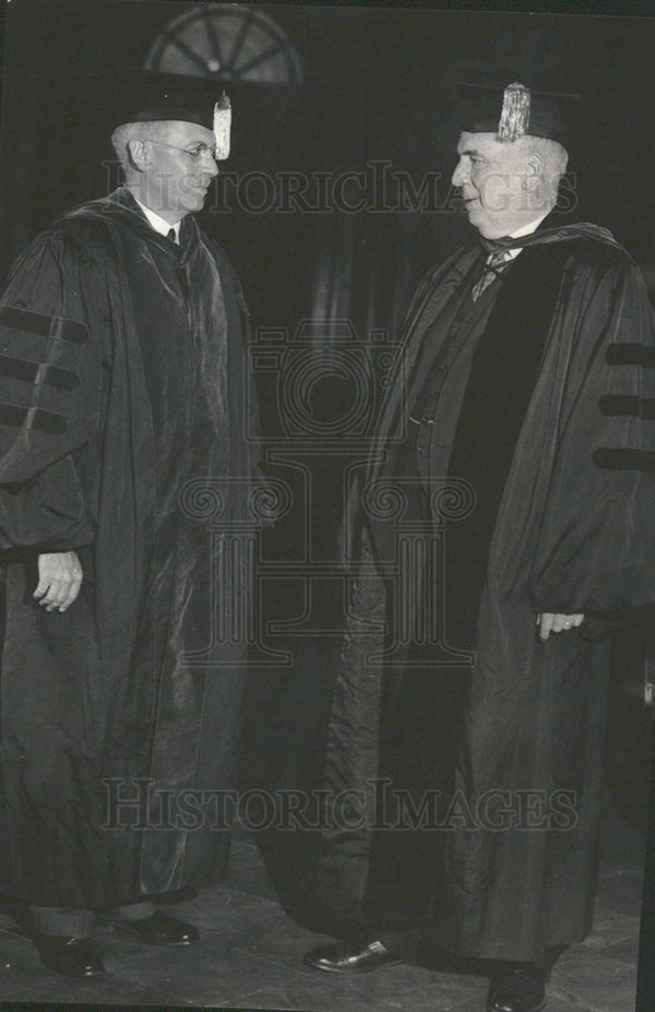 1933 Press Photo Harold Willis Dodds& Edward A Duffield - Historic Images