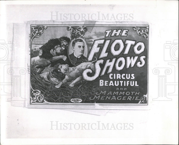 1962 Press Photo Mammoth Menagerie Floto show circus - Historic Images