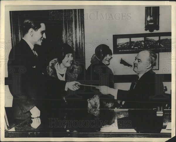 Press Photo Carol Daniel Joseph Margaret Stratton Bride - Historic Images