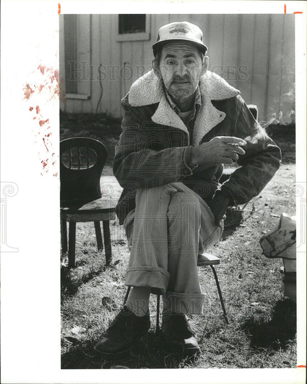 1985 Press Photo Fred Lester Lacoochee Lung Cancer - Historic Images