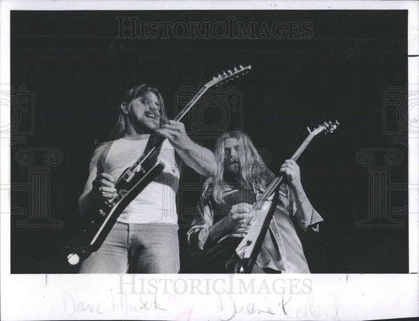 1980 Press Photo Dave Hiubek Duane Rolland Dixie Dreg - Historic Images