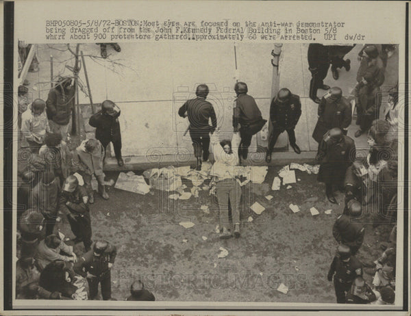 1972 Press Photo John Kennedy Boston Federal Building - Historic Images