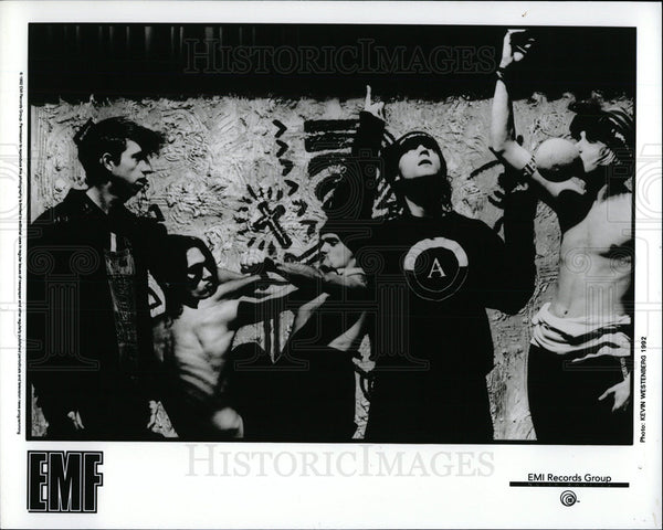 1993 Press Photo the British dance-rock quintet EMF - Historic Images
