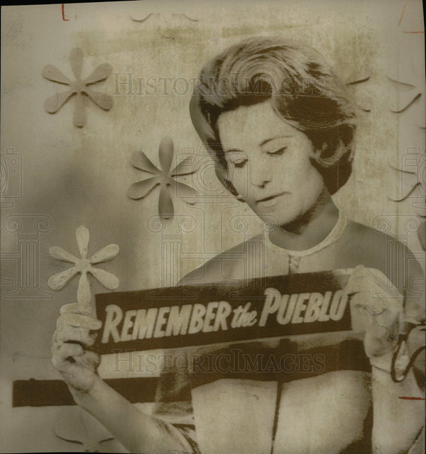 1968 Press Photo Paul Findley Anne Eisenhower Capitol - Historic Images