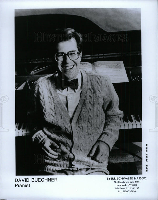 1993 Press Photo David Buechner America Piano Eductor - Historic Images
