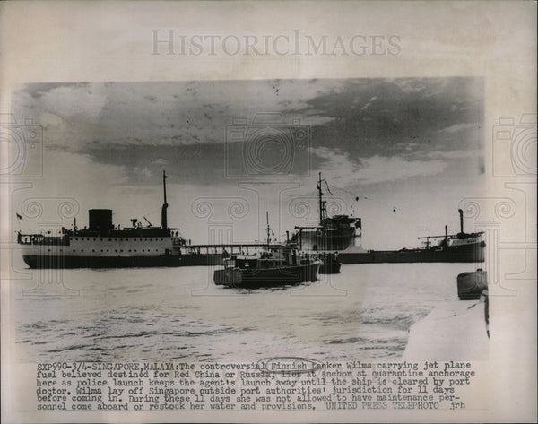 1953 Controversial Finnish Tanker Wilma Car - Historic Images