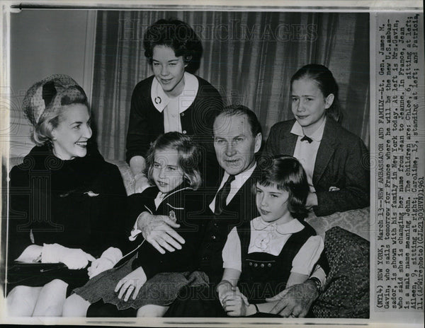 1961 Press Photo James M. Gavin American Diplomat - Historic Images