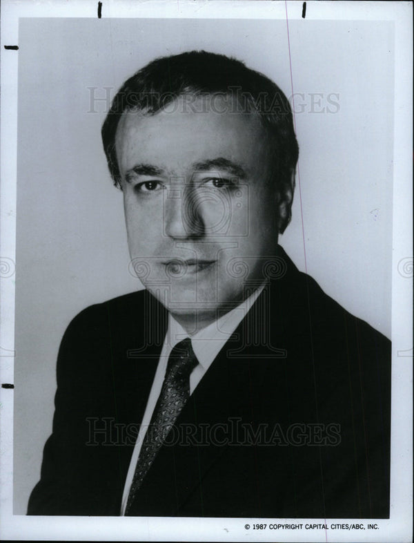 1987 Press Photo Larry Kamm/Sportscaster/ABC - Historic Images
