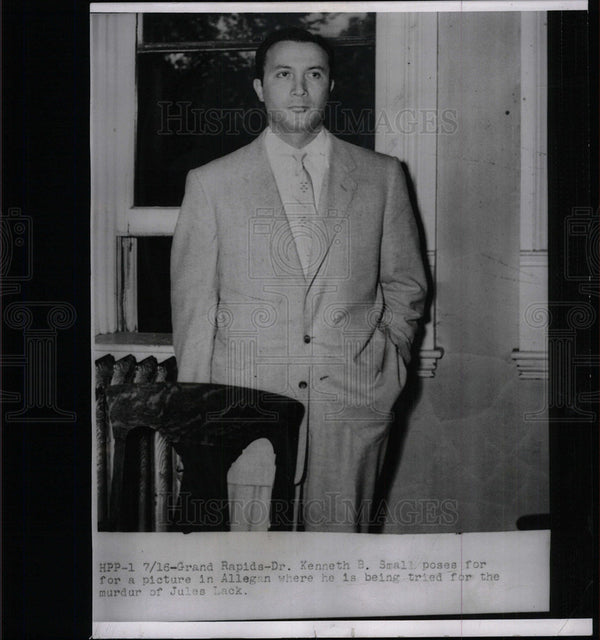 1964 Press Photo Kenneth Small Murder Trail Jack Lack - Historic Images