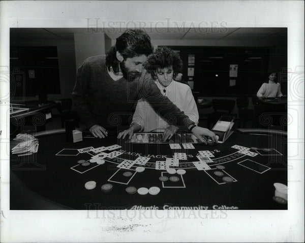 1988 Press Photo Dawn Kurtz John Torcasio Atlantic City - Historic Images