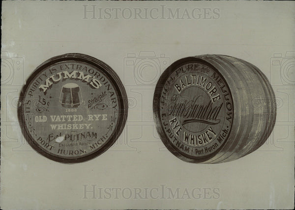 Press Photo Baltimore Rye Whiskey Port Huron Michigan - Historic Images