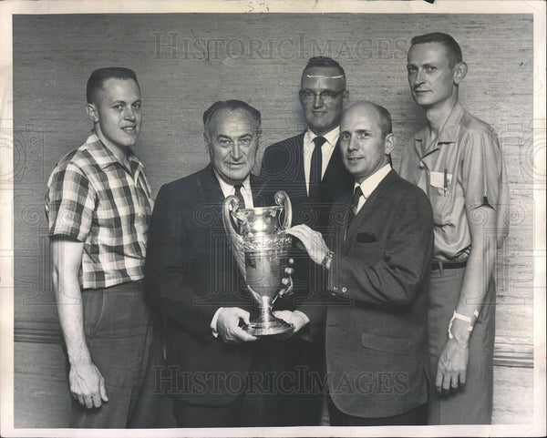 1966 Press Photo Charles Goren Denver Martin Company te - Historic Images