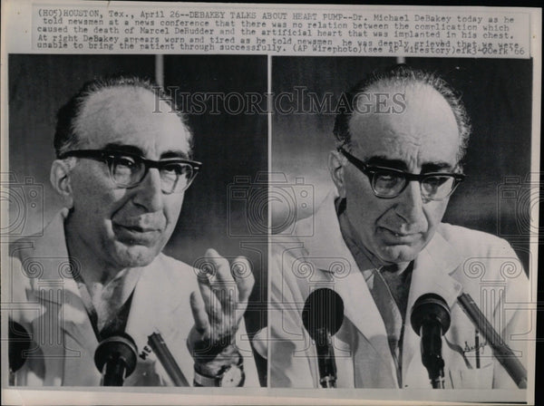 1966 Micheal DeBakery Heart Pump conference - Historic Images