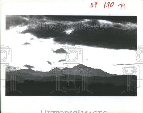 1983 Press Photo A Sunset View Over The Boulder Foothil- RSA34217 ...