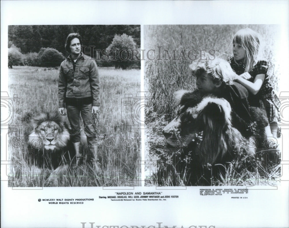 1985 Michael Douglas Will Geer Johnny Jodie - Historic Images