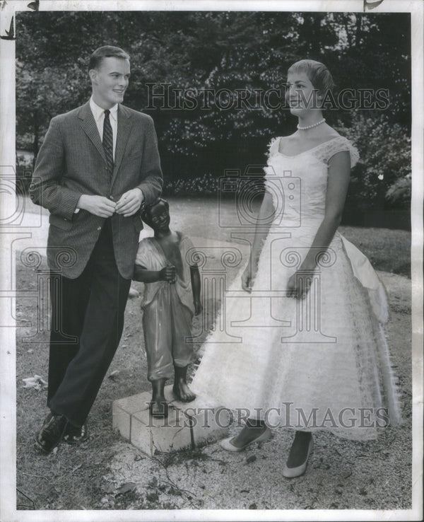 1957 Press Photo Rod Ramsay, Eleana Krautter- RSA46095 - Historic Images