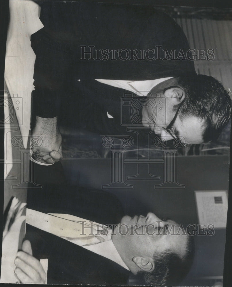 1954 Joseph Lohman and Richard Daleychairm - Historic Images