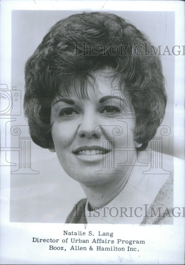 1972 Press Photo Natalie Lang Public Relations - Historic Images