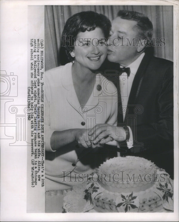 1962 George Gobel and his wife Alice. George is American Comedian ...