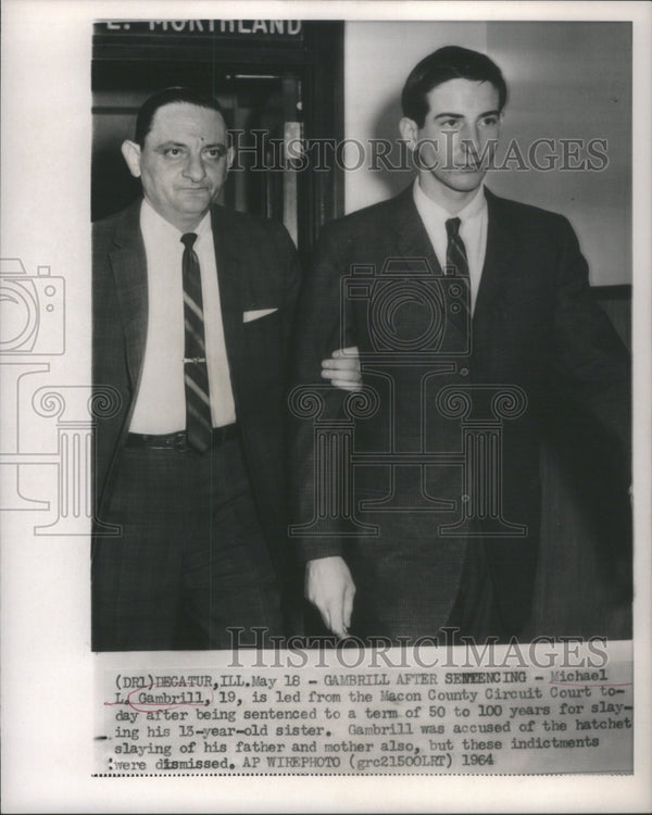1964 Press Photo Michael L. Gambrill Killed his 15 year old sister.- R ...