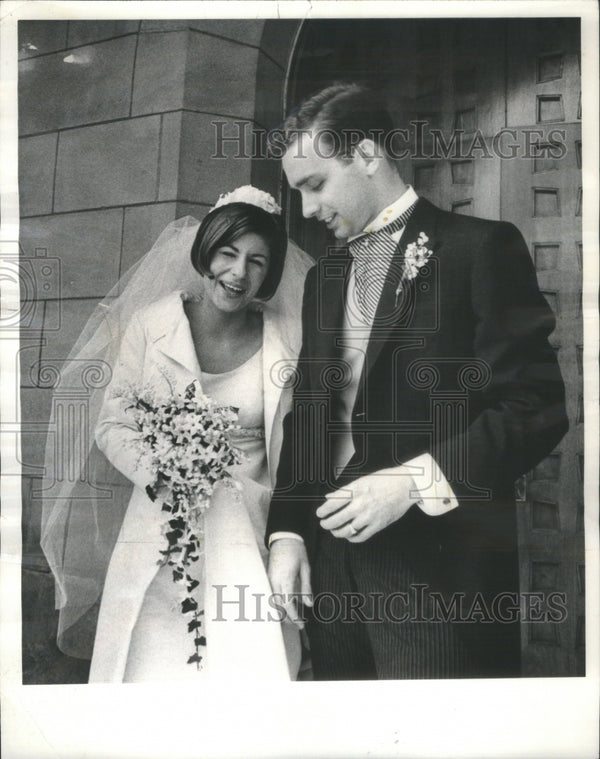 1966 Press Photo Lydia Peters Walter Cherry Wedding Winnetka Sacred He ...