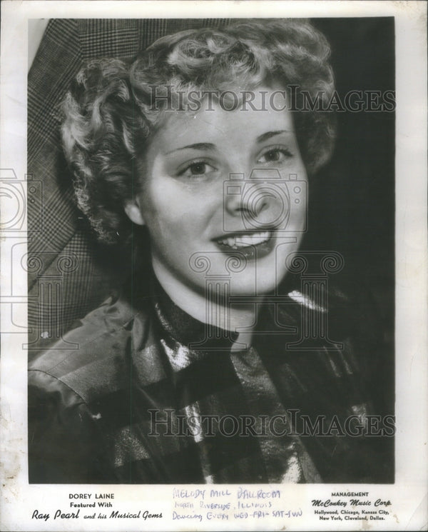 1950 Press Photo Dorey Laine Ray Pearl Musical Gems singer dancer perf ...