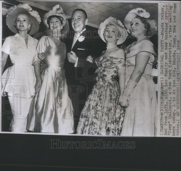 1956, Magda Gabor Arthur Tony Gallucci Tony- RSA76859 - Historic Images
