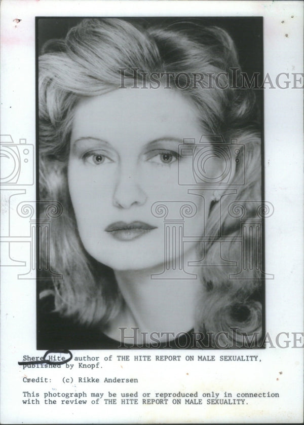 1981, Shere Hite author Report Male Sexuality Knopf- RSA80469 ...