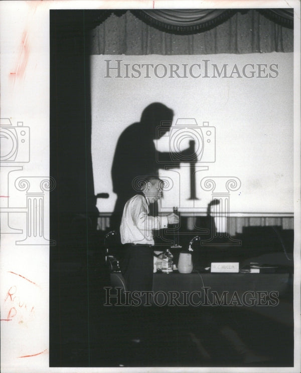 1967 Young Charles Huggins demonstrate red blood cells Palm Beach ...