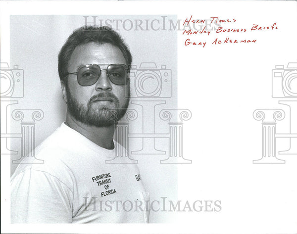 1987 Press Photo Hern Times Business Gary Ackerman Furniture Transit F ...