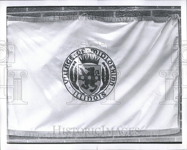 1970 Press Photo Village of Middleton, Illinois Flag - Historic Images