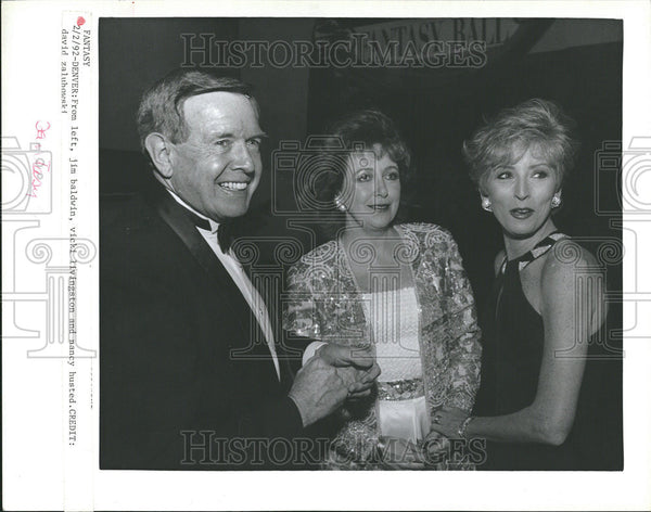 1992 Press Photo Jim Baldwin Vicki Livingston Nancy Husted David Zalub ...