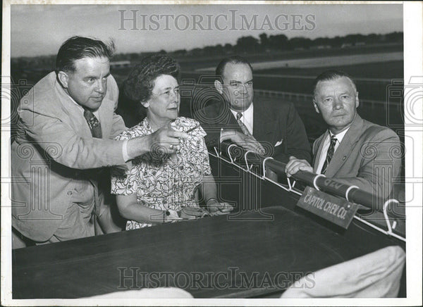 1950 Press Photo Marvin Millsap Head Capitol Chev Company Chicago Illi ...