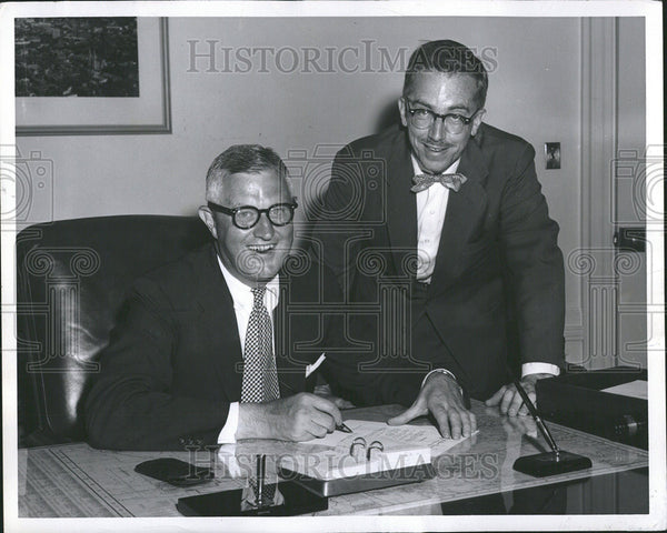 1958 Press Photo MAYOR WILL F. NICHOLSON - Historic Images