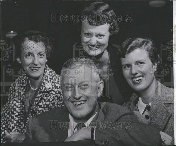 1955 Press Photo Denver Mayor Will Nicholson With His Family - Historic ...