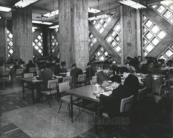 1965 Press Photo Japan Library National Doet US Lenin Russia Seats Sov ...