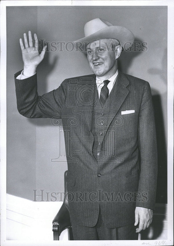 1956 Press Photo Will Nicholson Public Service Company Colorado Execut ...