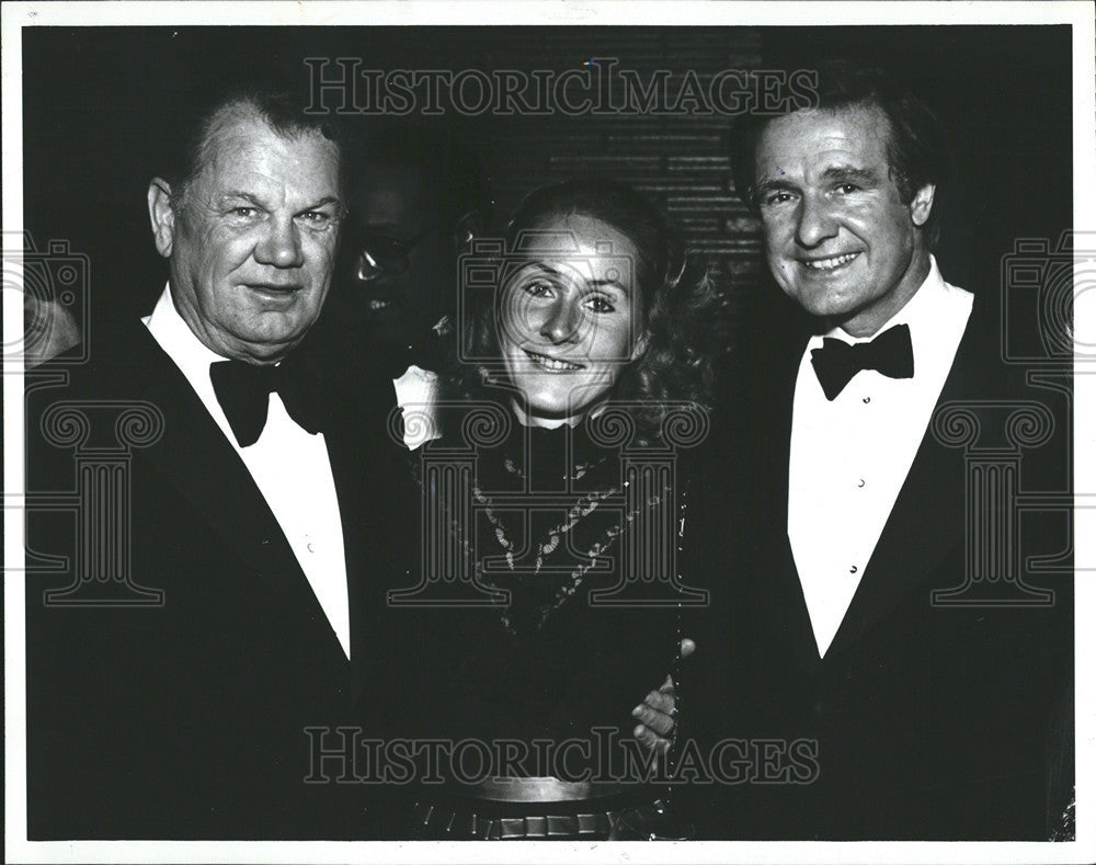 1984 Press Photo Hoot McInerney and Donald Riegle and wife Lori ...