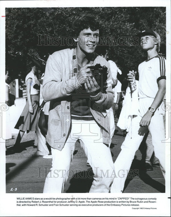 1982 Press Photo Willie Aames Zapped Robert Rosenthal Jeffrey Apple ...