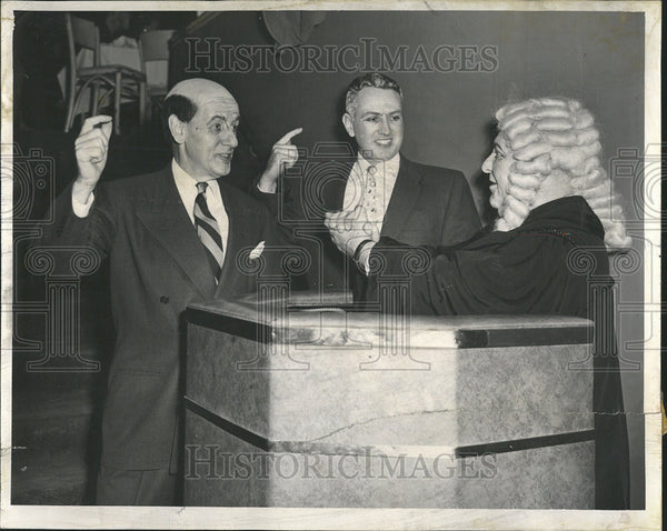 1955 Press Photo Script Tease Democratic Nomination Political Skit Min ...