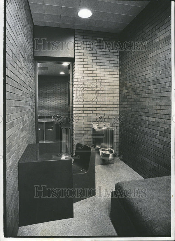 1973 Press Photo Classrooms New Cook Col Juvenile Center fiberglass de ...