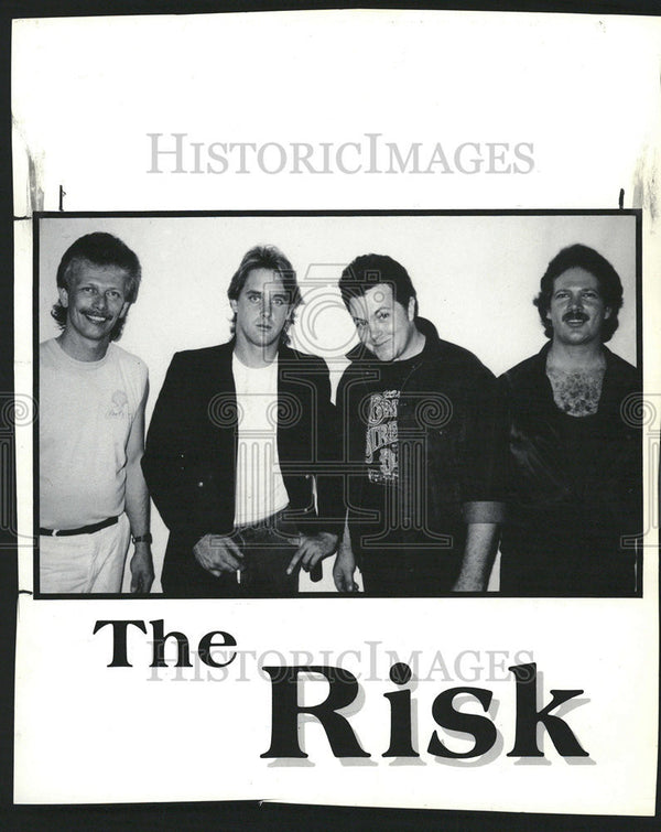 1987 Press Photo Risk Bill Silas Dent Petersburg Beach Pub Music Group ...