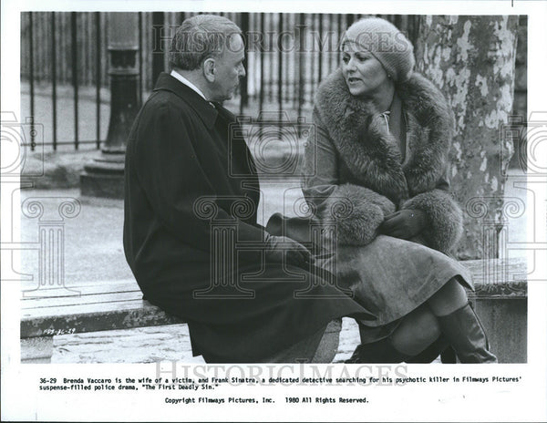1980 Press Photo First Deadly Sin Film Actors Vaccaro Sinatra Park Ben ...