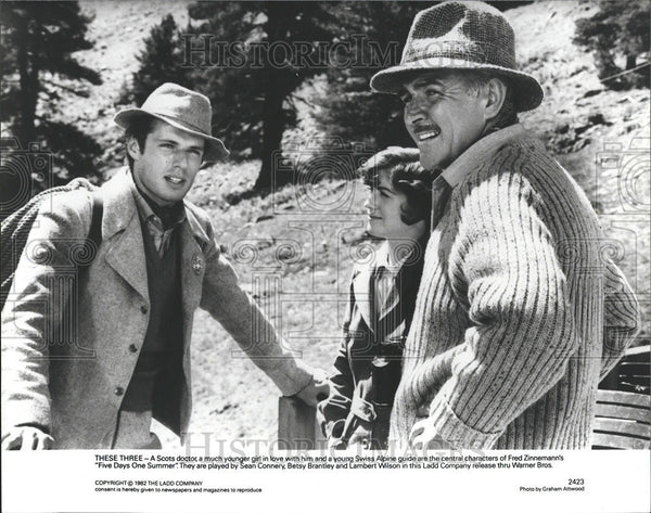 1986 Press Photo Connery Brantley Wilson Five Days One Summer ...