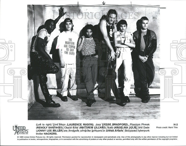 1995 Press Photo Lord Nikon Laurence Mason Joey Jesse Bradford Phantor ...