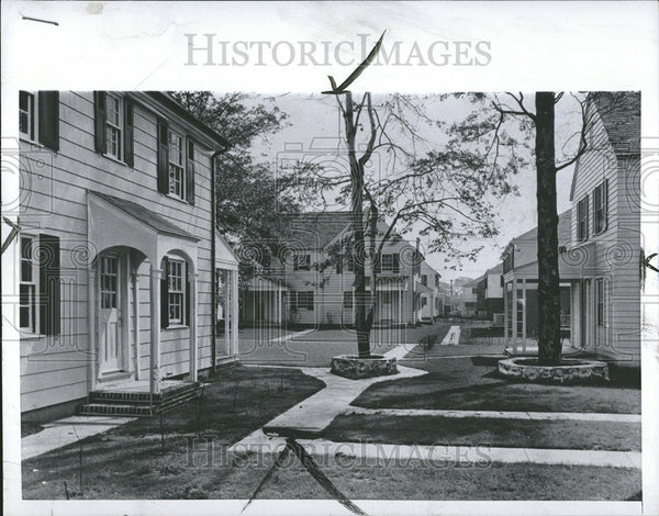 1950 Press Photo Radburn New Jersey Front Yards - Historic Images