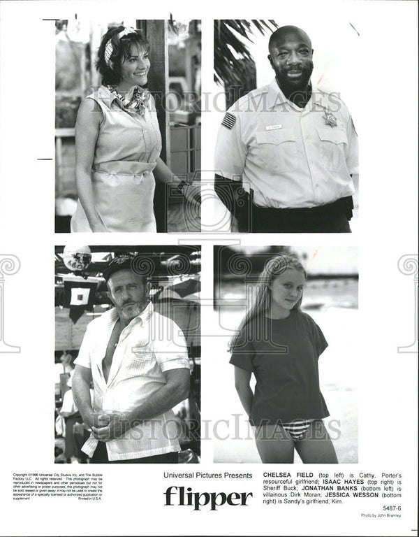 1996 Press Photo Flipper Movie Cast Actor Actress - Historic Images