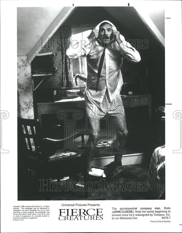 1997 Press Photo John Cleese FIerce creatures quintessential company m ...