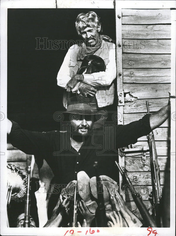 1980 Press Photo James Coburn, Rod Steiger In A FISTFUL OF DYNAMITE ...